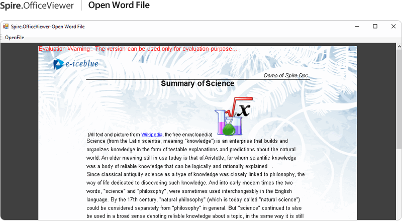 Spire.OfficeViewer for .NET - Office および PDF ファイルを表示する強力な Office ビューアライブラリー