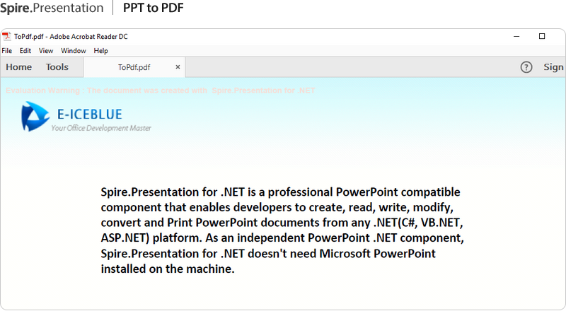 Spire.Presentation for .NET - Microsoft PowerPointなしのPowerPoint互換ライブラリー